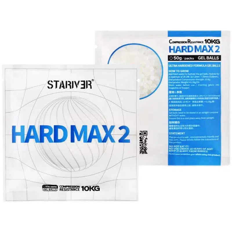 Stariver Hard Max 2 Ultra Hardened Frosted Gel Balls - Compression Res – m416gelblaster