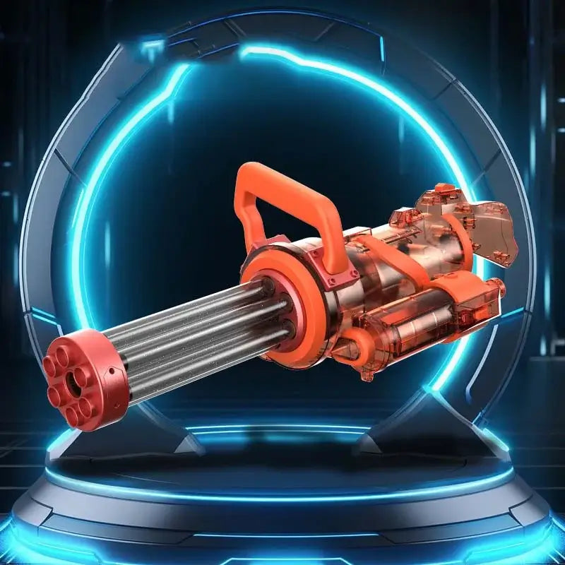 Automatic Rotating Electric Gatling Water Gun with Light Effect ...