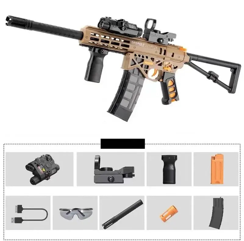Bee Stinger PDW High Speed Blowback Skeleton Gel Blaster – m416gelblaster