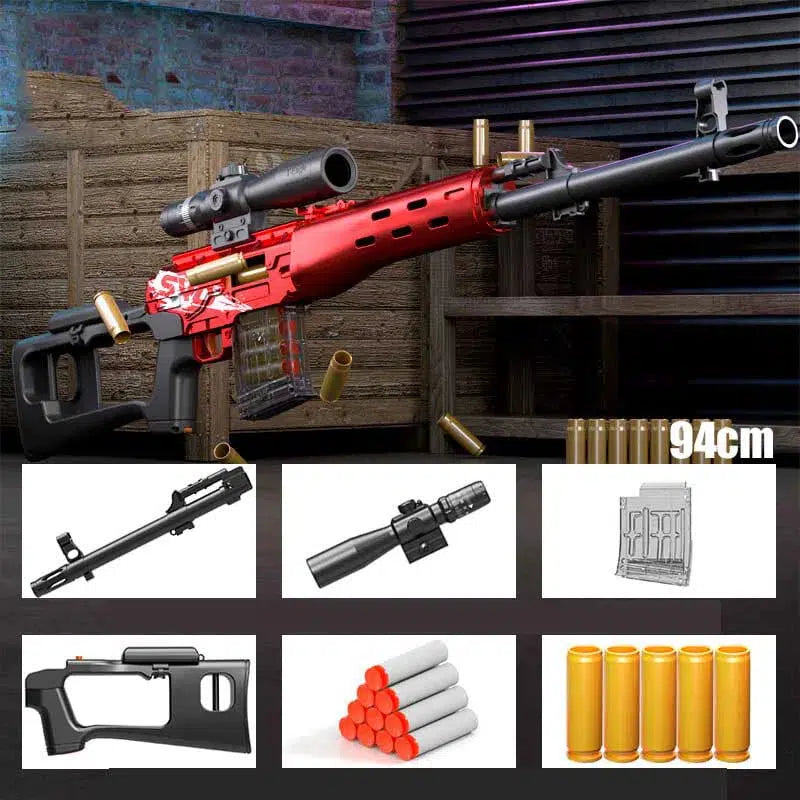 SVD Shell Ejecting Nerf Sniper Foam Blaster – m416gelblaster