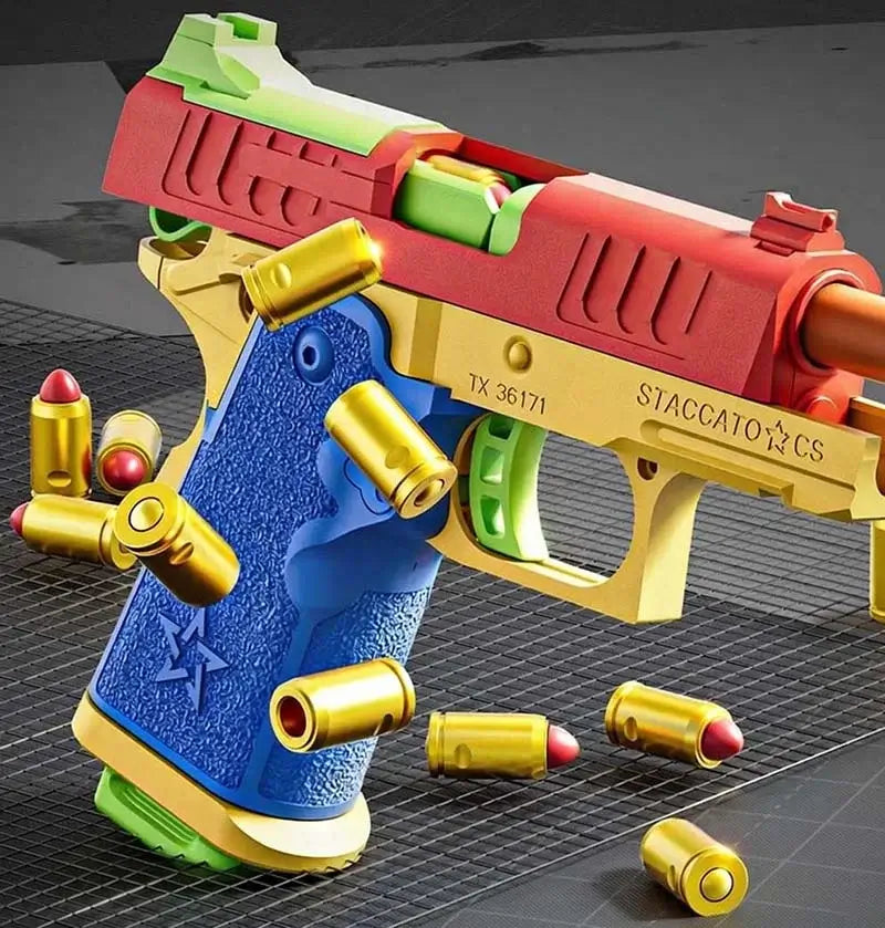 Colorful 2011 Shell Ejecting Pistol Toy Gun – m416gelblaster