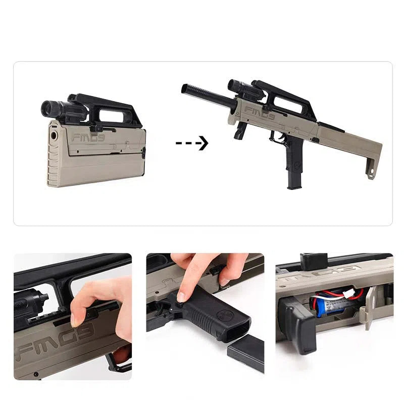 FMG-9 Electric Auto Folding Gel Ball Blaster – m416gelblaster
